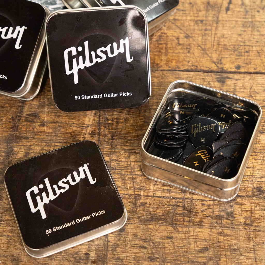 GIBSON GUITAR PICK TIN HEAVY (50 PCS.) – Clingan Guitars
