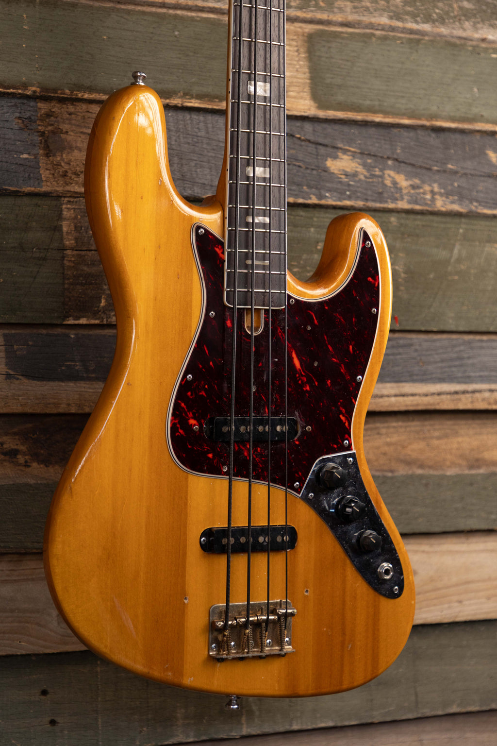 1970’s Elk Jazz Bass - Natural – Clingan Guitars