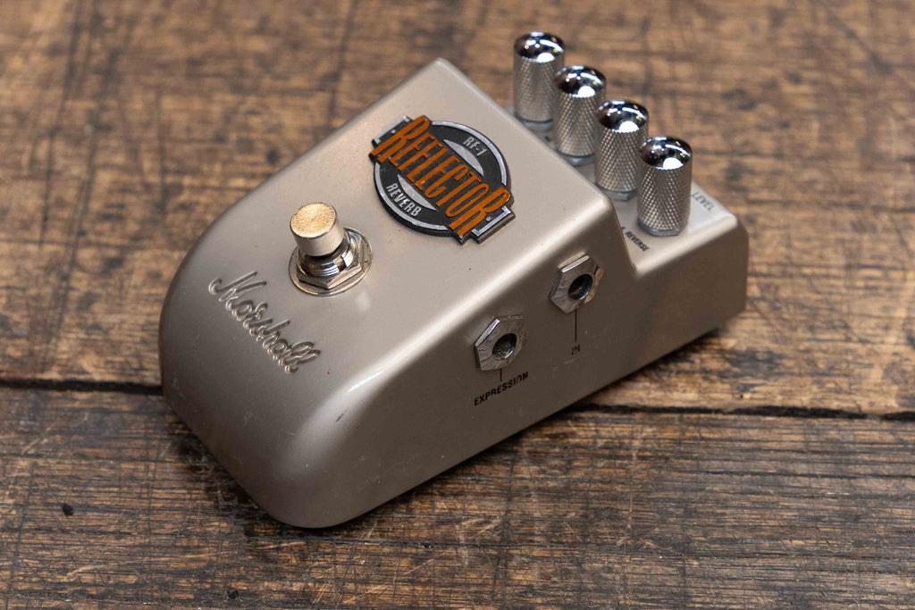 Marshall RF-1 Reflector Reverb Pedal 2010s - Silver – Clingan Guitars