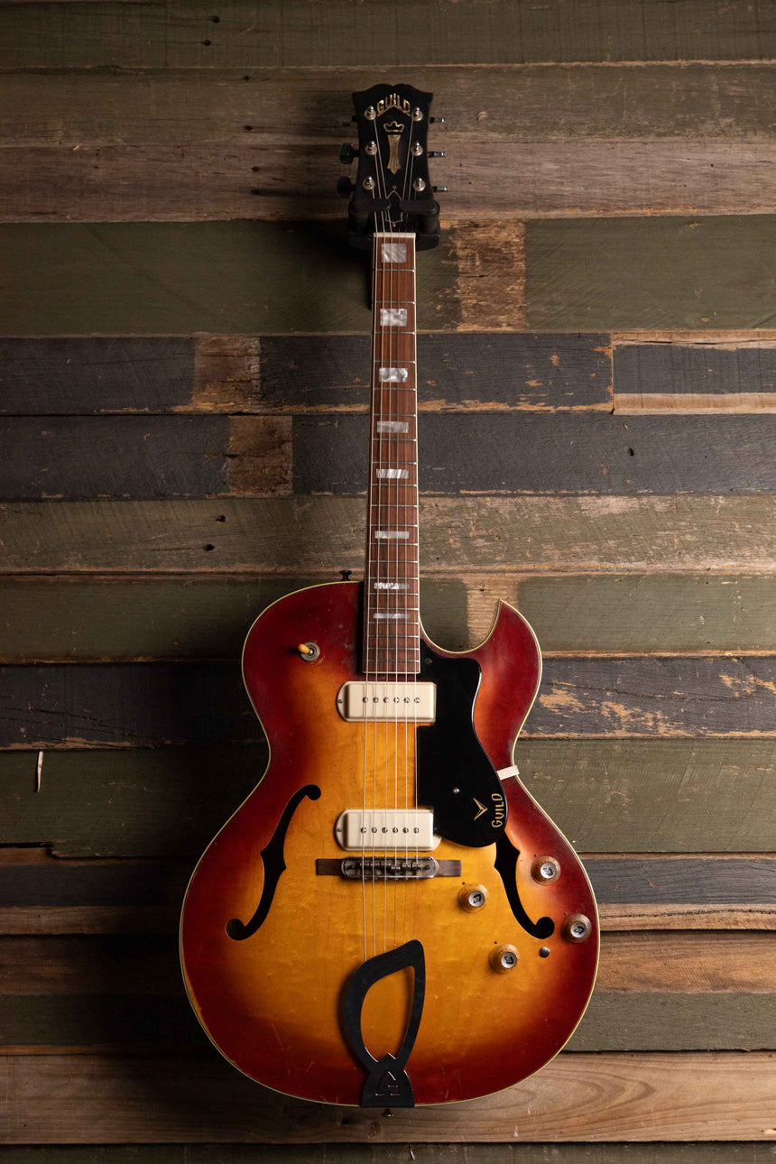 Guild CE-100D Capri with P90s 1963 - Sunburst – Clingan Guitars