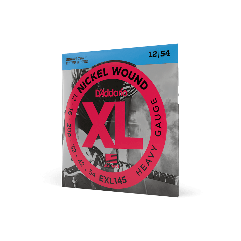 D'Addario 12-54 HEAVY PLAIN THIRD, XL NICKEL ELECTRIC GUITAR STRINGS ...