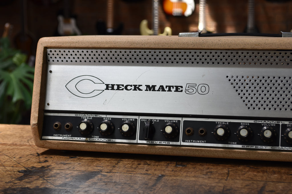 Teisco Checkmate 50 Tube Head 1960's – Clingan Guitars