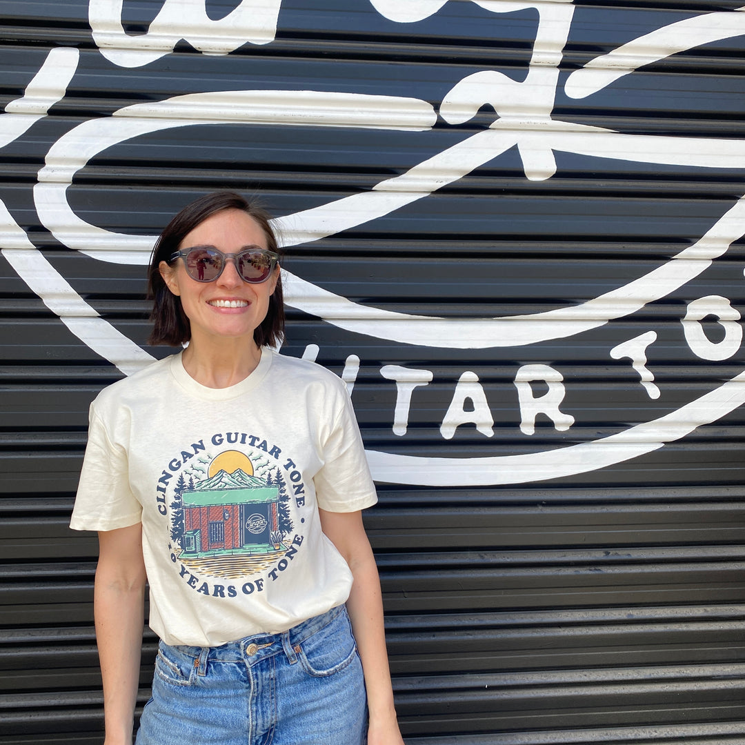 10 Year Anniversary T-shirt – Clingan Guitars